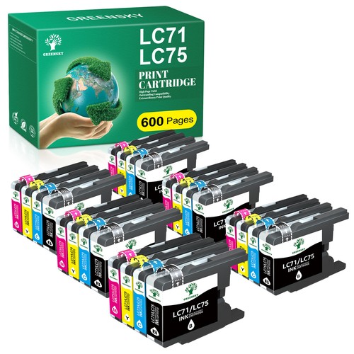 LC75 LC71 Ink Cartridge compatible for Brother LC75 J430W J435W J280W ...