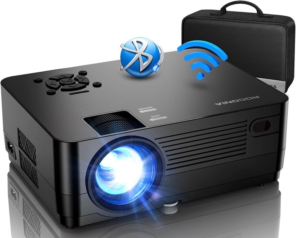 Versatile 720P Projector with Wireless Screen Mirroring & Easy Setup ...