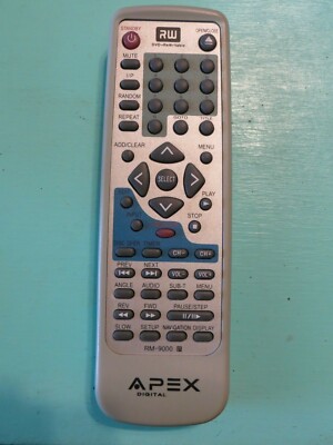 Apex RM-9000 DVD ReWritable Recorder Remote Control | eBay