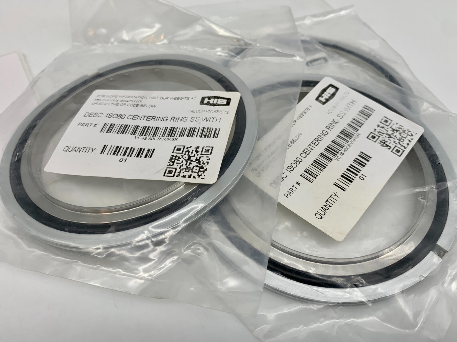 Package Of 6 His VC-IS-80CRVORSR 3in Iso 80 Centering Ring Spacer ...