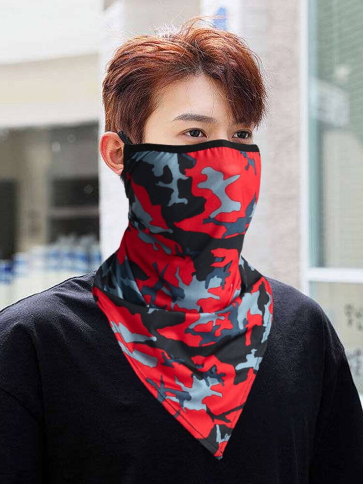 Ice Silk Cycling Full Face Mask Bandana Bicycle Cover Sports Tube Scarf ...