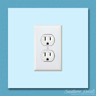 Electrical Wall Socket - Vinyl Decal Sticker - c210 - 3.5" x 5.75" | eBay