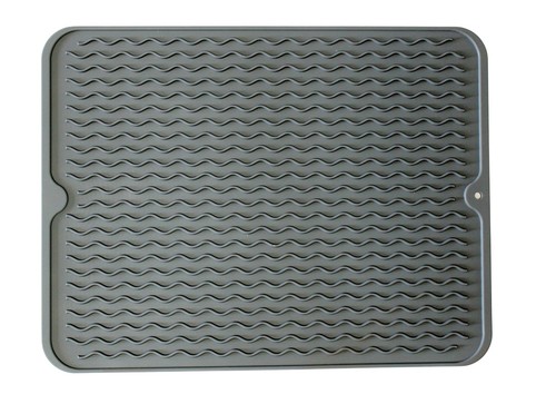 Dependable Industries Silicone Drying Mat 16"x12" - Grooved Design Heat ...