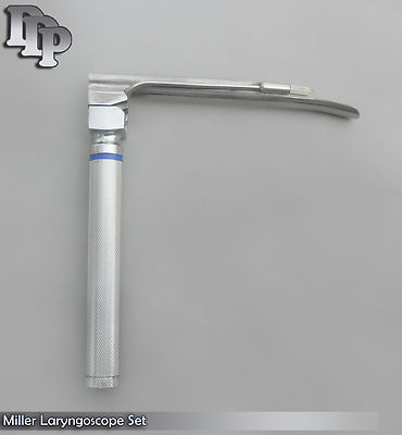 LARYNGOSCOPE SMALL HANDLE AA + MILLER BLADE #2 ENT INTUBATION ...