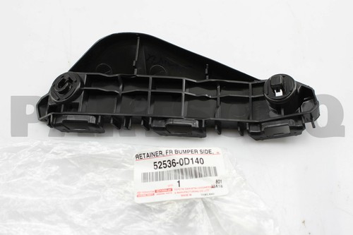 525360D140 Genuine Toyota RETAINER, FRONT BUMPER SIDE, LH 52536-0D140 ...