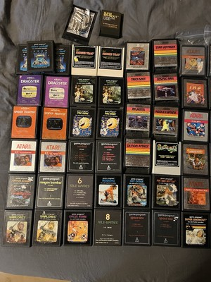Lot Of 90 Atari 2600 Games With Atari 2600 Jr Console And Two ...