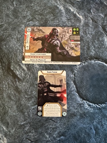 Star Wars Legion Promo Commander Darth Vader And Saber Throw/Force ...