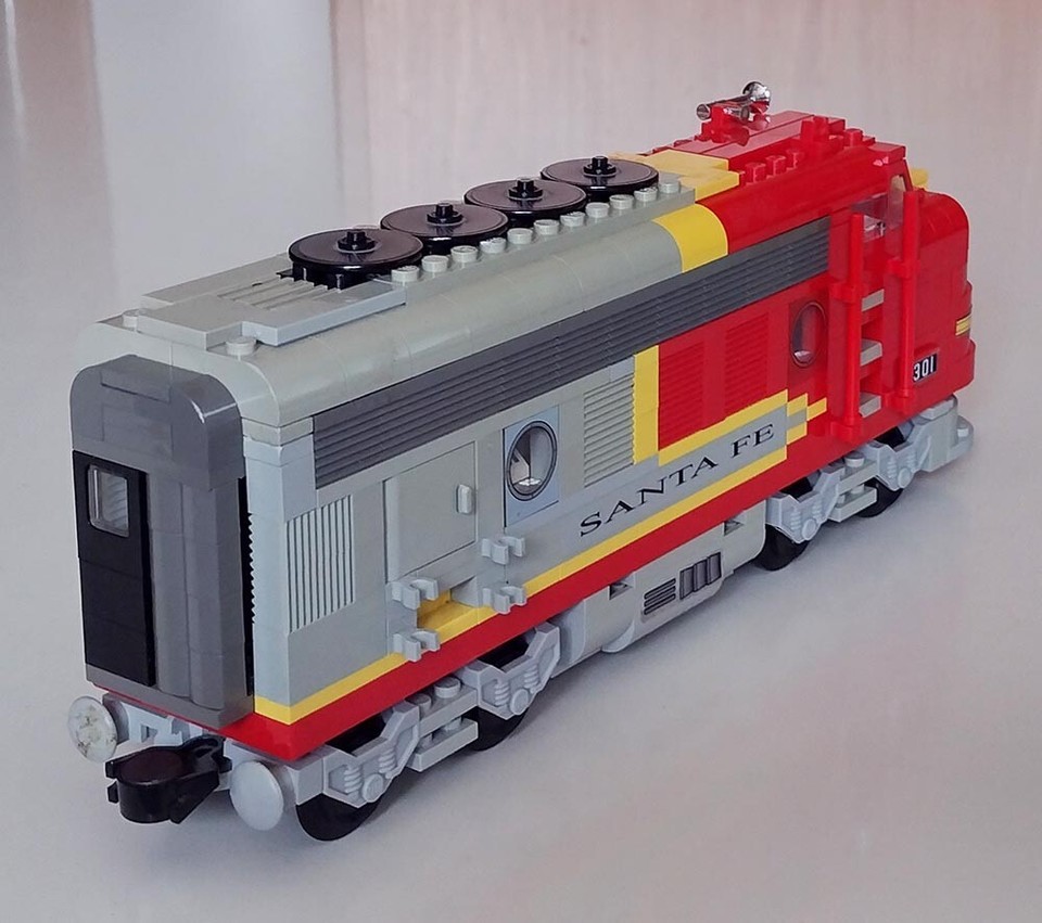 LEGO Trains My Own Creation 10020 Santa Fe Super Chief, RARE ...