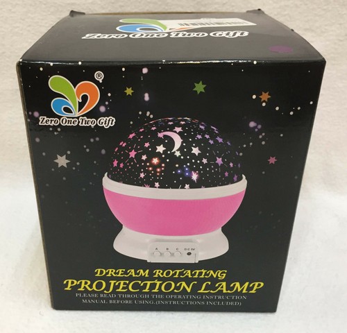 Lamp Night Light Dream Rotating Projection Lamp Stars Moon Battery Op ...