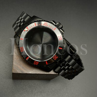 Custom Made MODS Watch Black Case and Bracelet Fits for NH34/35 ...