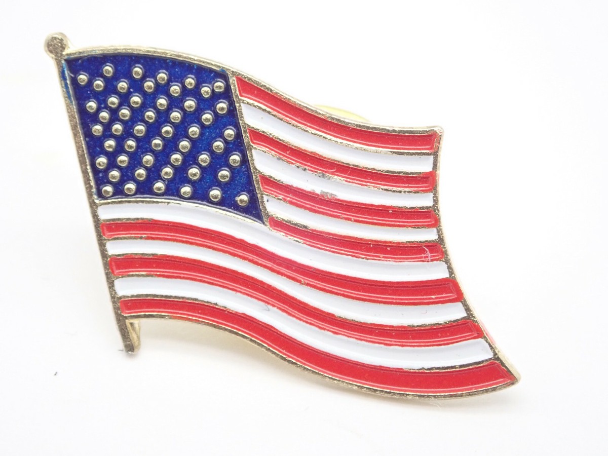 Old Vintage American Flag Waving