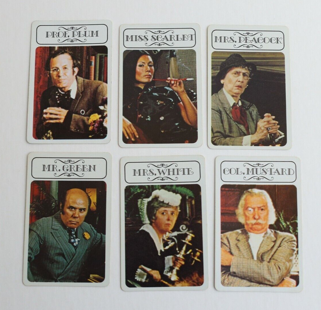 Clue Game Card