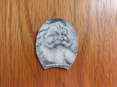 Lot of 10 Santa Claus US dollar bill STICKERS ONLY nothing else incl ...