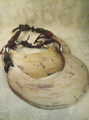 Ancient Papua New Guinea-2 Kina Shell /woven fiber/ Wedding currency ...