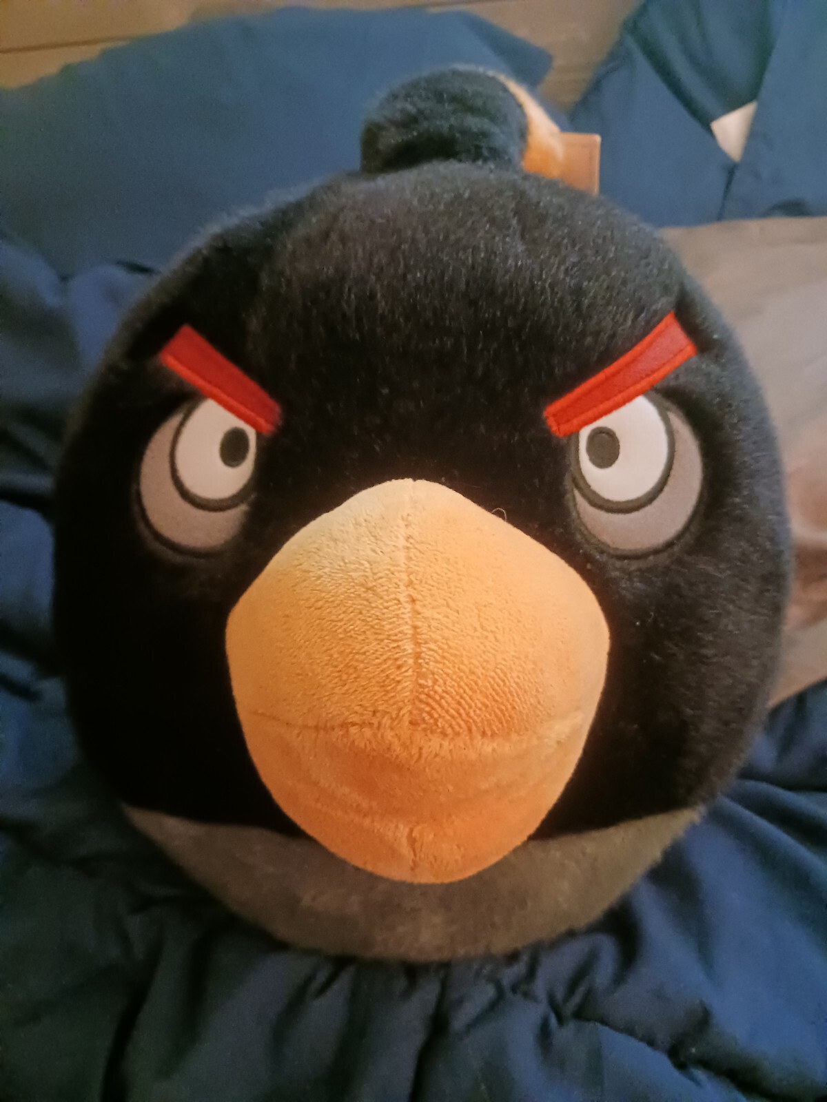 Angry Birds Plush SAMPLE Black Bomb Bird 12" Large Sunwoo 2011 ...