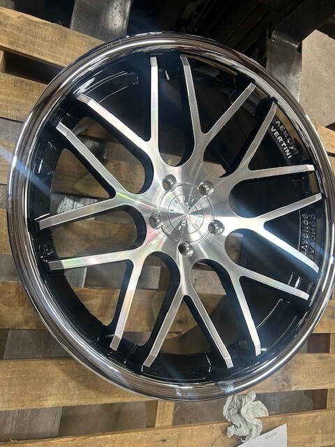 20" VERTINI MAGIC WHEELS 20X10/20x8.5 5x120 15MM GLOSS BLACK POLISHED ...