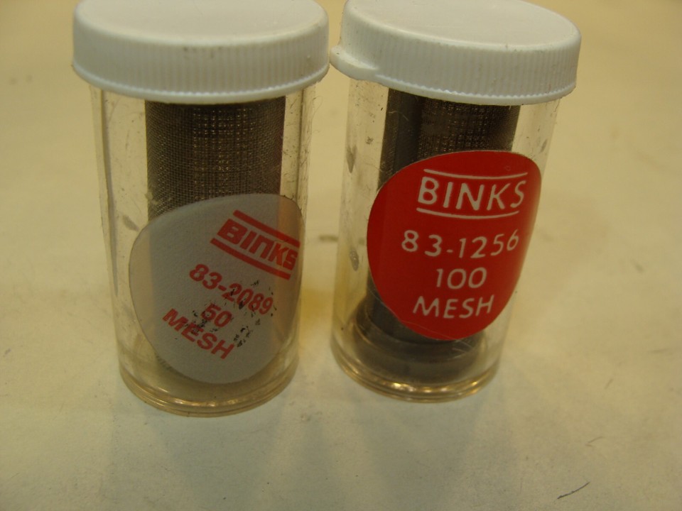 Binks 83-2923 ASM In-Line Y-Strainer w/ 100 mesh & New 50 & 100 Mesh ...