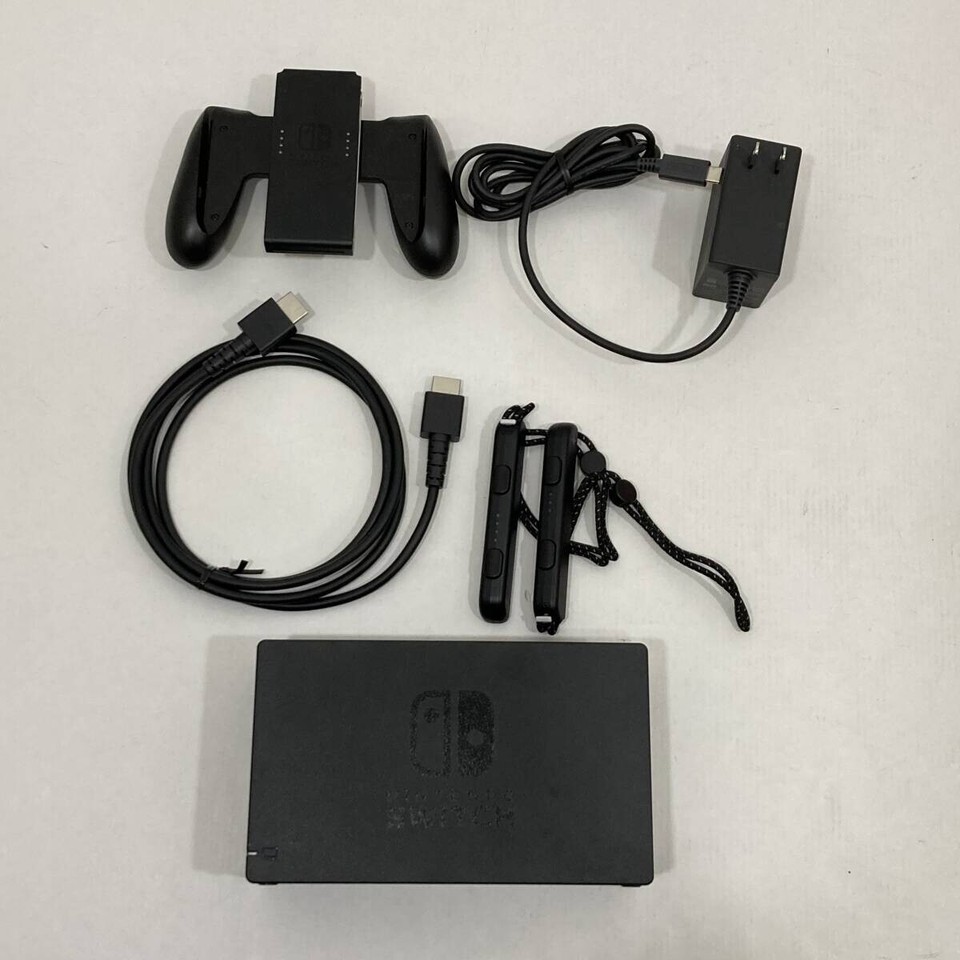 Nintendo Switch Console HAC-001 w/ Joy Con + Dock + Charger +HDMI +Box ...