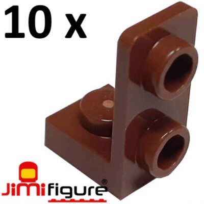 NEW 10 x LEGO 1x1 1x2 Bracket Inverted Reddish Brown 73825 Genuine Bulk ...