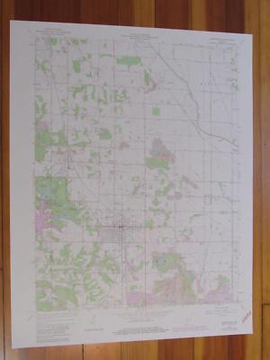 Jasonville Indiana 1981 Original Vintage USGS Topo Map | eBay