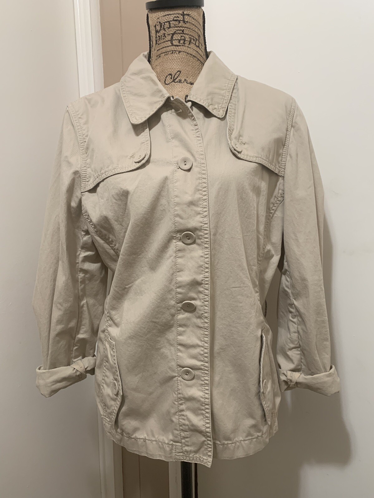 J.JILL Women's Beige Jute Jacket Blazer 97641 Large | eBay