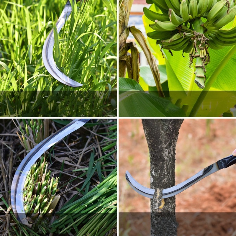 Clearing Sickle Weeding Sickle Heavy Carbon Steel Grass Sickle Farming ...