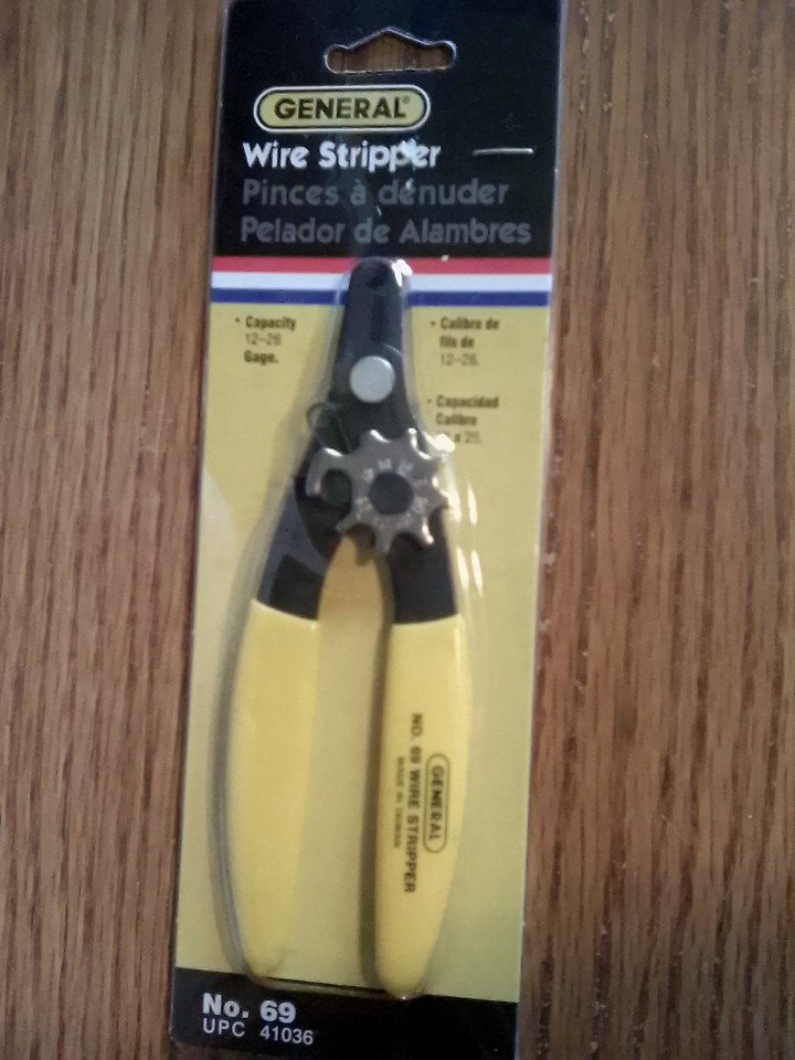 Wire Stripper 12 To 26 Gage Wire General Brand Dial Adjustable No. 69 ...