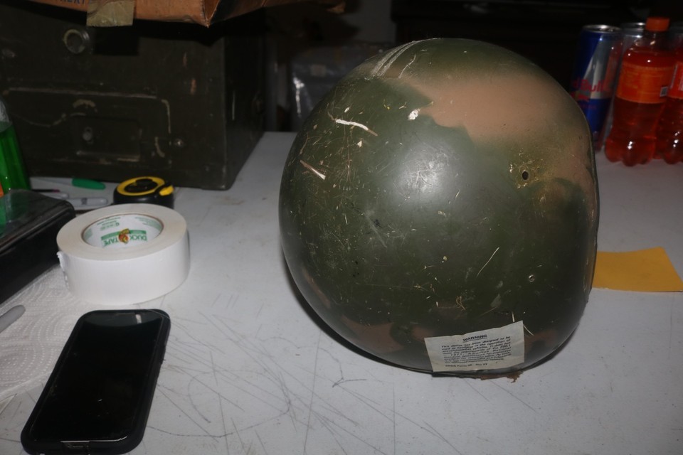 Vietnam era ERDL camo painted USAF HGU-22/P flight pilots helmet #10 | eBay