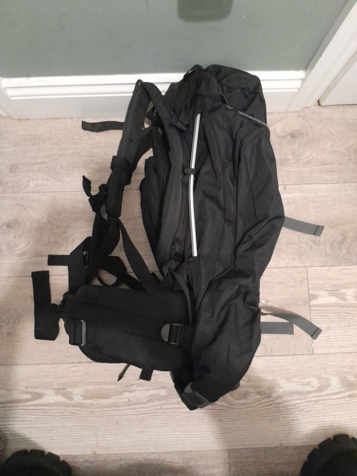 Eurohike Nepal 65L Rucksack Black Backpack Travel Bag Walking Hiking ...