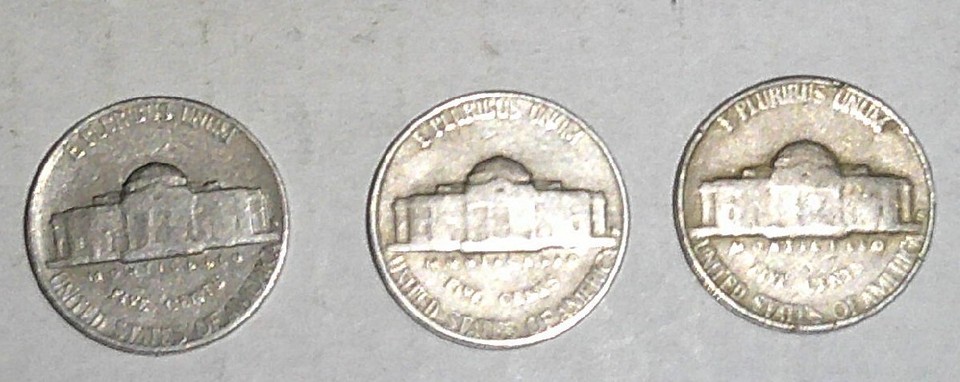 3 - Jefferson Nickels 1947 S 1949 S 1954 S | eBay