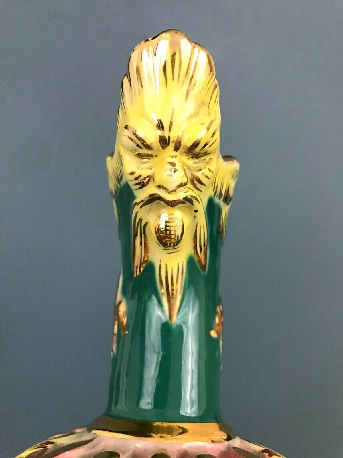 ATQ Capodimonte Italy Porcelain Open Work Relief Fairies Pitcher Vase ...