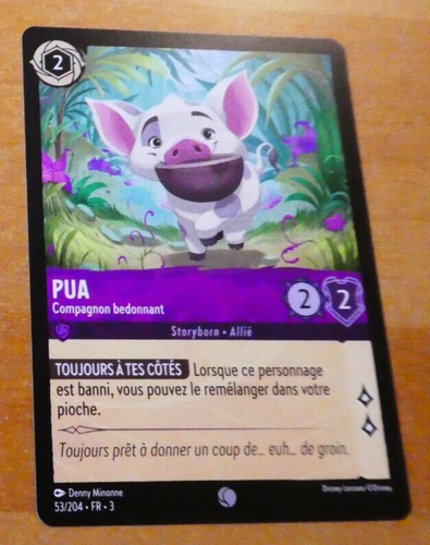 LORCANA TRADING CARD GAME TCG DISNEY CHAPITRE 3 PUA 53/204 FR MINT | eBay