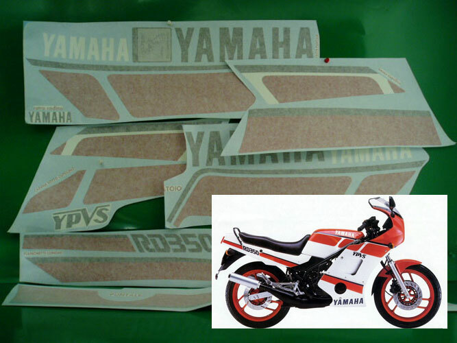 Rd 350 1WT '86 '87 Series Stickers Motorcycle White | eBay