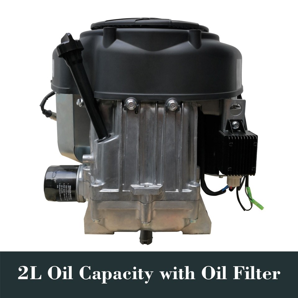 25HP V-Twin 4-Stroke Vertical Shaft Petrol Engine For Zero-Turn Ride-On ...