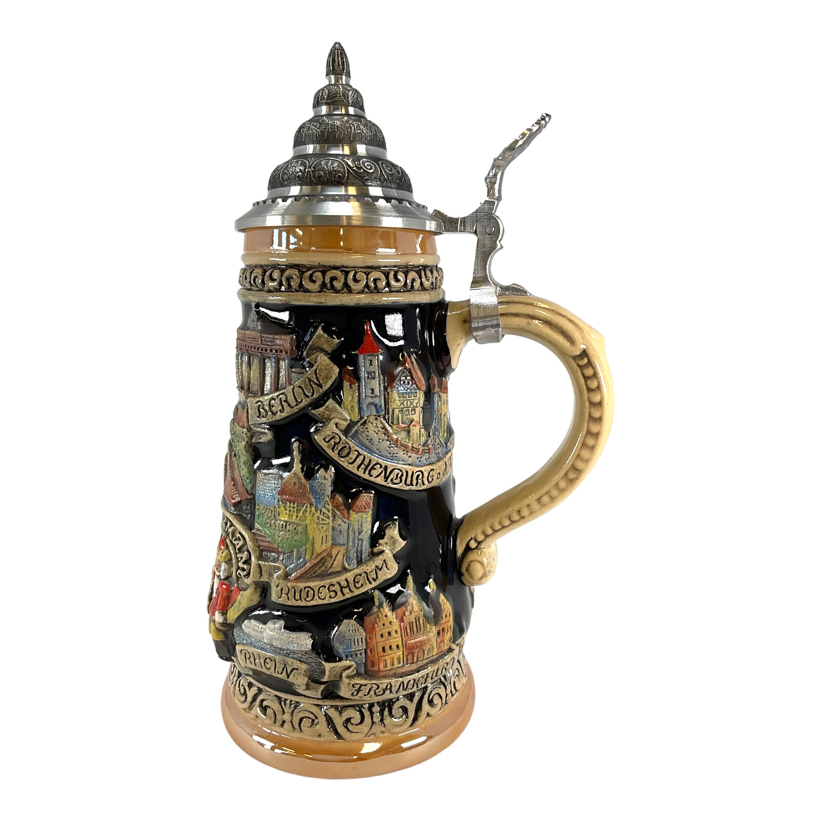 Deutschland Germany Painted City Landscapes LE German Beer Stein .5 L ...