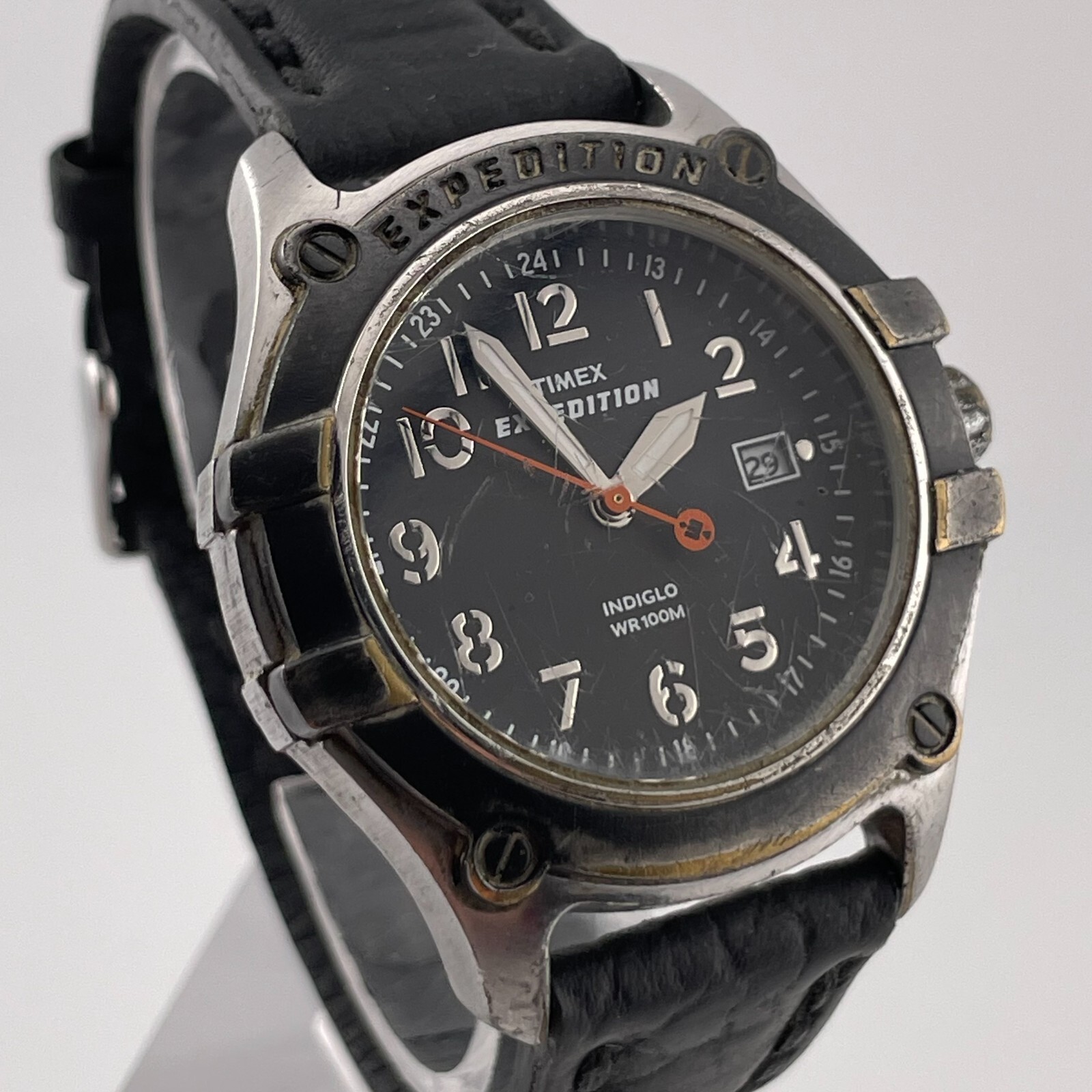 Timex Expedition Watch Date Vintage Mens Indiglo 40mm… - Gem