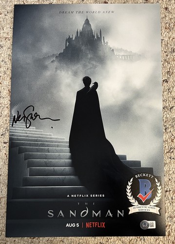 NEIL GAIMAN SIGNED THE SANDMAN 11x17 PHOTO POSTER AUTOGAPH AUTHOR A ...