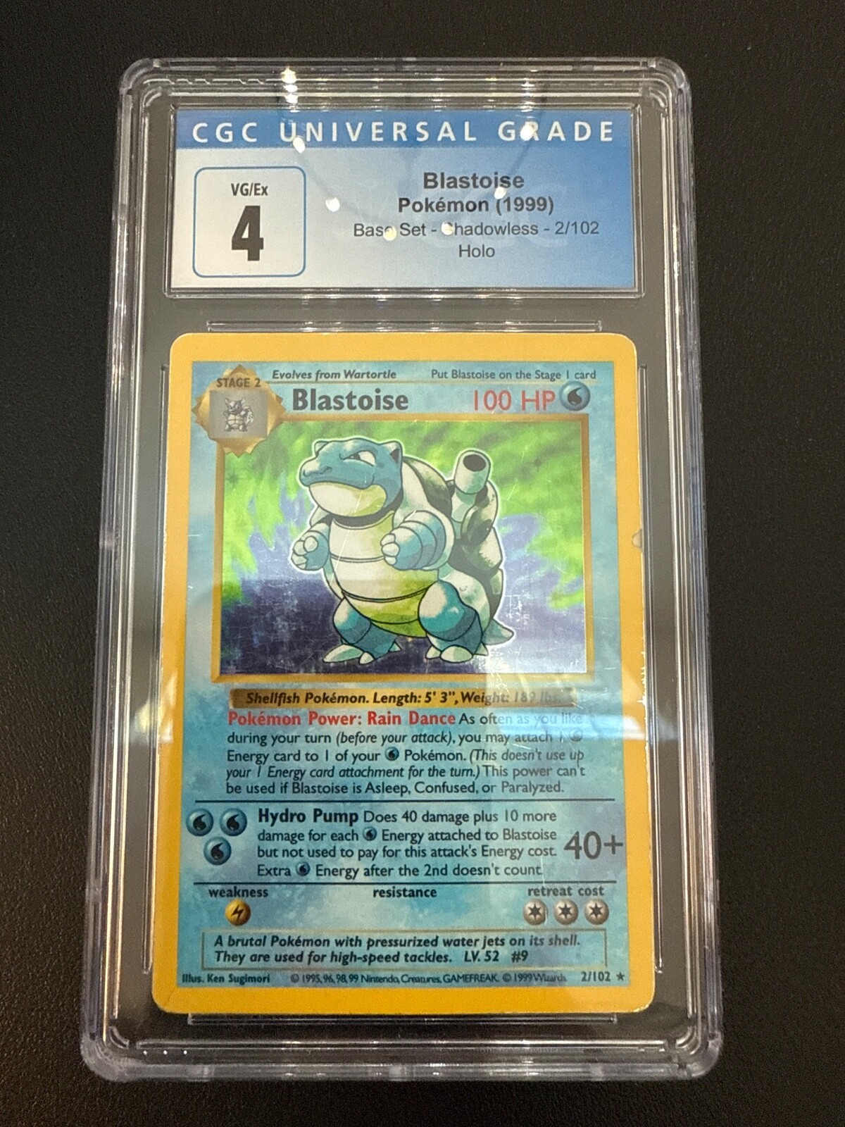 Blastoise 002/102 Base Set (Shadowless) Holo for sale online | eBay