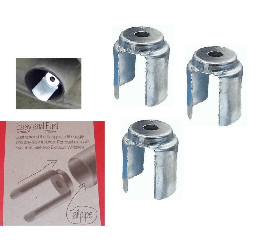 3 New Car Auto Exhaust Pipe Muffler Whistle Tip Trick Prank Adult Gag ...