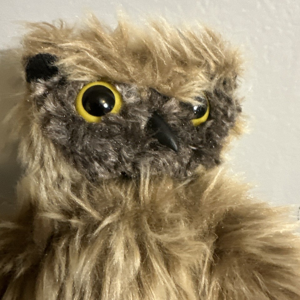 Folkmanis Small Brown Screech Owl Turning Head Plush Animal Hand Puppet ...