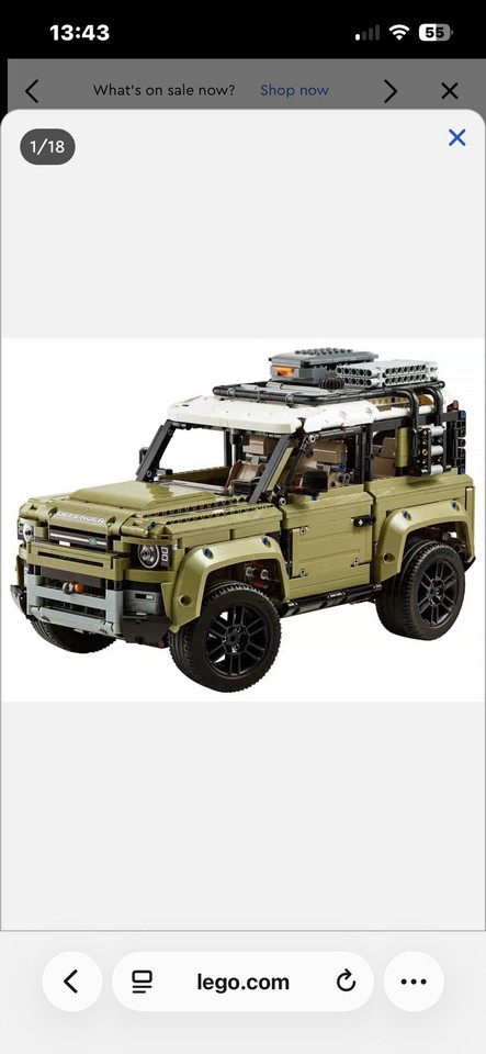 LEGO Technic Land Rover Defender 42110 Building Kit Complete with Box ...