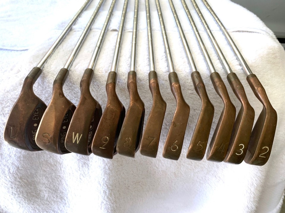 Ping Eye 2 White Dot Beryllium Copper Complete Iron Set plus 3 Ping ...