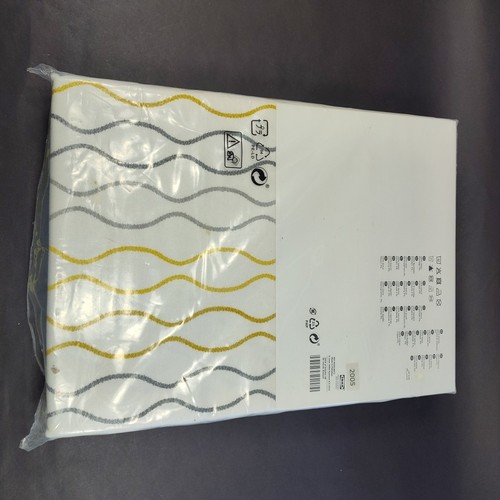 New in Package IKEA Henny Rand Curtain Panels 57x98” Set Of 2 | eBay