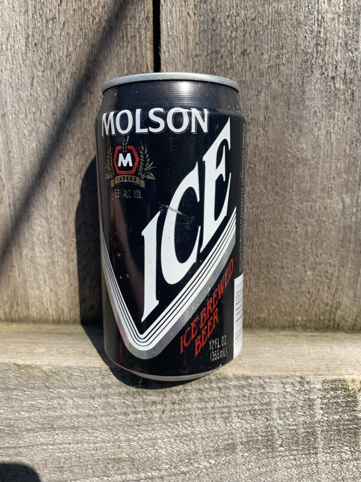 Vintage Molson Ice Beer Can Bottom Open Black Can Stay on Tab | eBay