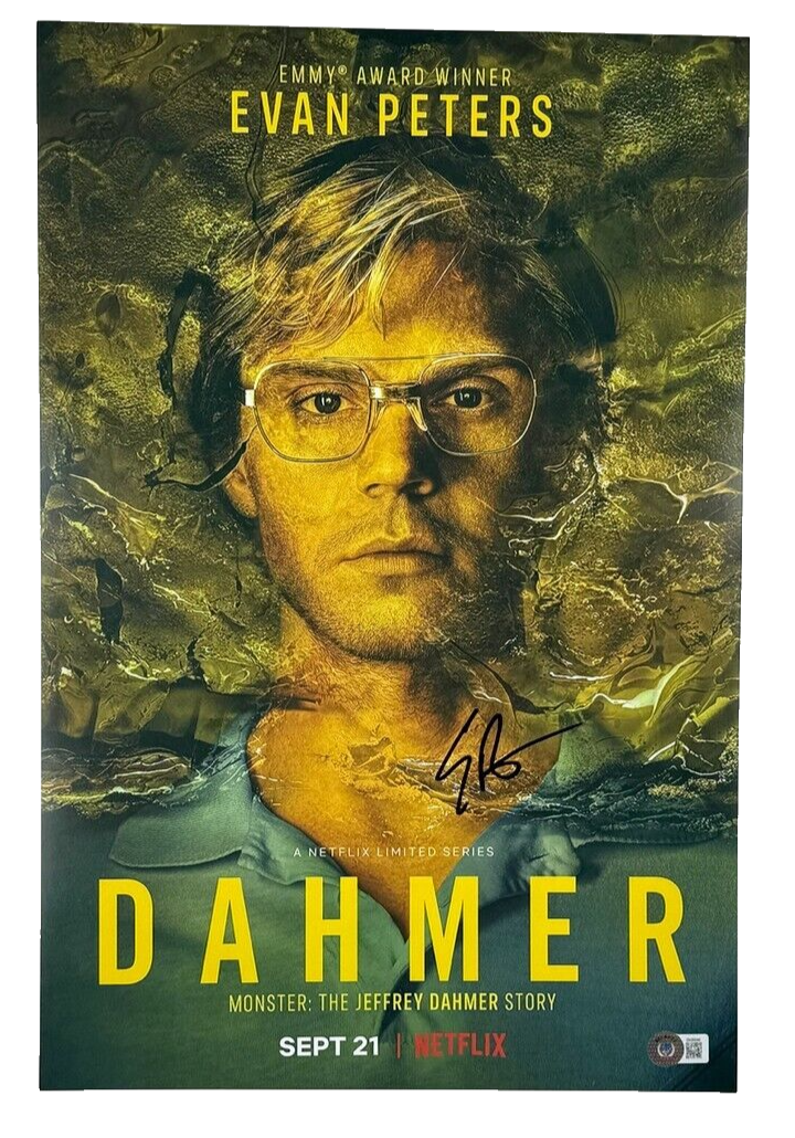 Evan Peters Signed 12x18 Photo Poster The Jeffrey Dahmer Story ...