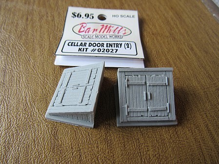 Bar Mills 2027 HO Scale Cellar Door -- Unpainted Resin Castings pkg(2 ...