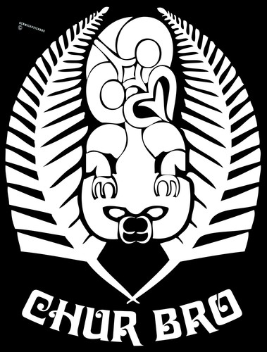 CHUR BRO MAORI TIKI AOTEAROA NEW ZEALAND WITH FERNS KIWI STICKER | eBay ...