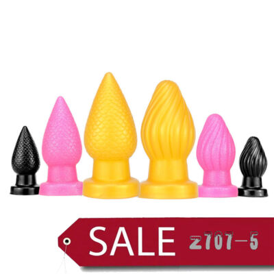 2022 Huge Anal Plug Pine Cones Butt Plug Soft Anal Expansion Prostate Massage | eBay