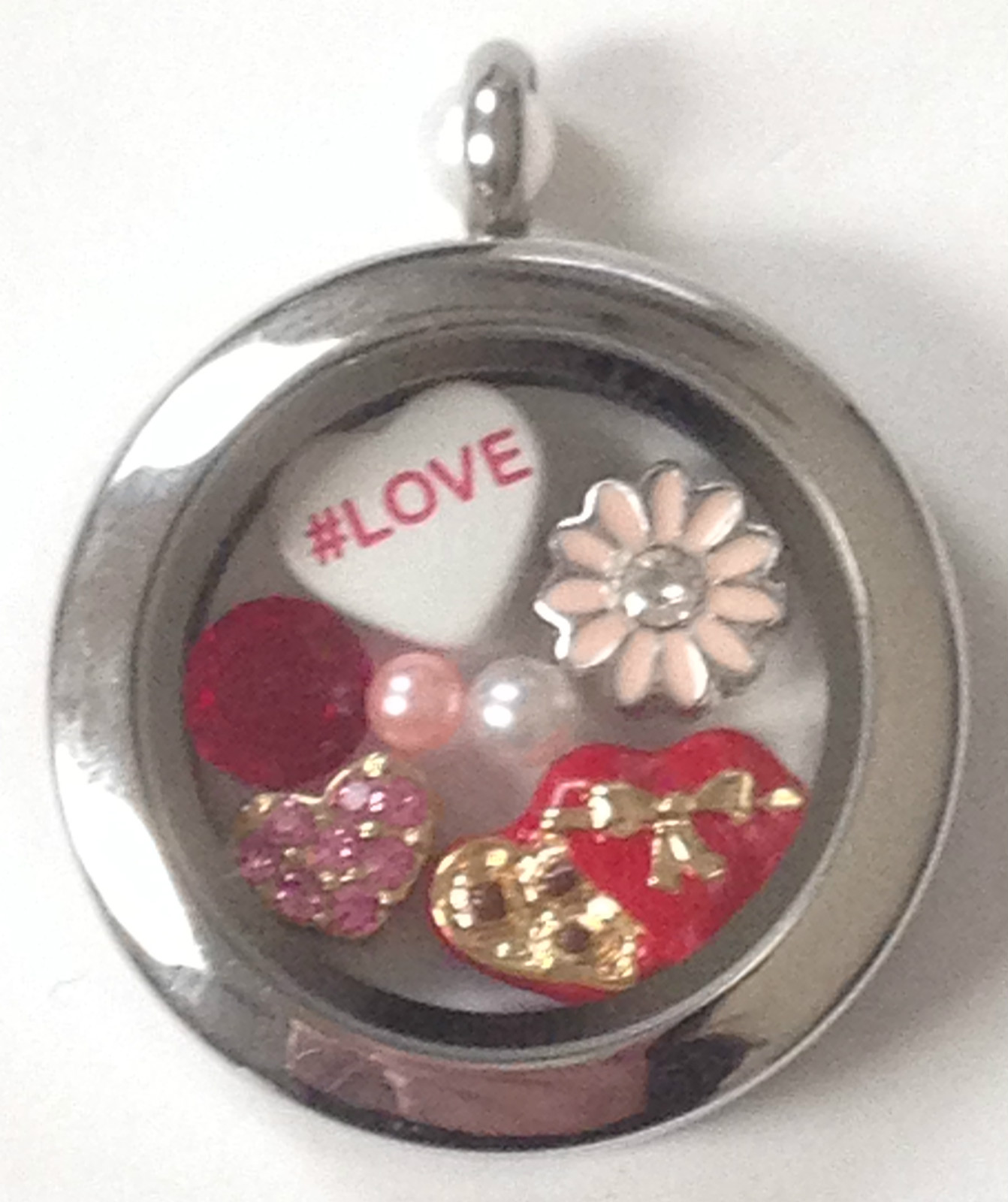 ️AUTHENTIC ORIGAMI OWL LOCKET w/ ALL ORIGAMI OWL CHARMS ~ HEART 💘 ...