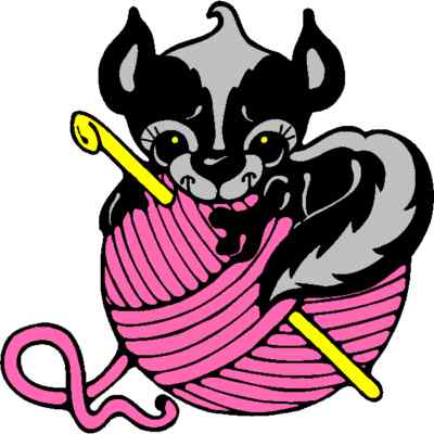 30 Custom Pink Crochet Skunk Personalized Address Labels | eBay